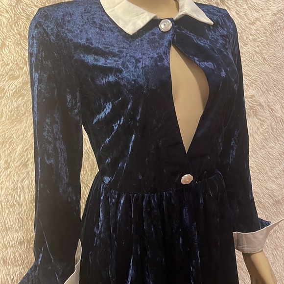 Dresses | Midnight Blue Velvet Nightdress | Poshmark